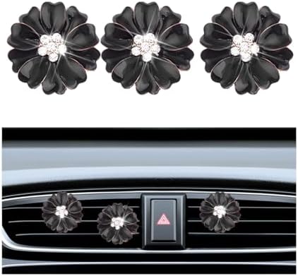 Amazon.com: Mandark 3PCS Bling Daisy Flower Car Air Vent Clip, Crystal ...