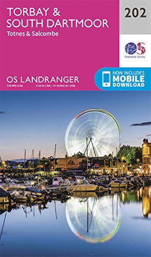 OS Landranger 202 Torbay & South Dartmoor, Totnes & Salcombe (OS ...