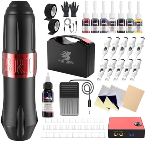 Amazon.com: Tattoo Gun, Blackbudda Tattoo Kit for Beginners Rotary ...