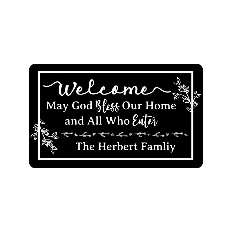 Amazon.com: Door Mats - Christian Bless Home - Custom Personalized ...