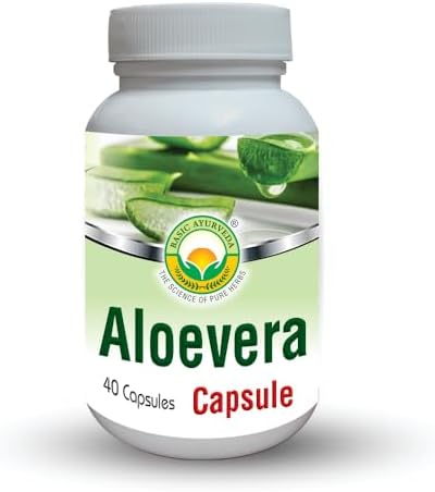Amazon.com: BASIC AYURVEDA Aloe Vera Capsules - 460 MG | Support Gut ...