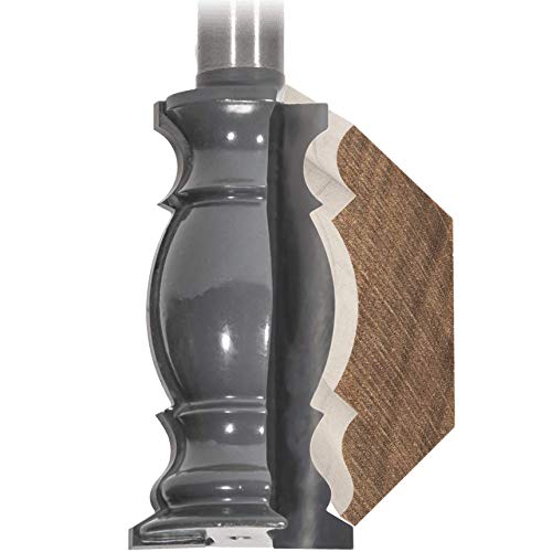 MLCS Crown Cornice Molding Router Bit 1/2" Shank - Decorative Router ...
