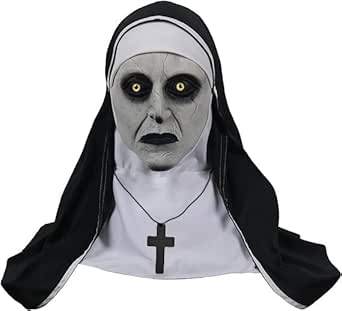 Amazon.com: Appwincosly The Nun Scary Halloween Mask, Latex Full Head ...