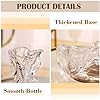 Amazon.com: FOWSEEK 6 Inch Small Glass Flower Vase, Irregular Clear ...