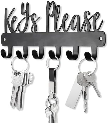 Amazon.com: Laflaca Key Holder for Wall – Wooden Key Hanger Wall Mount ...