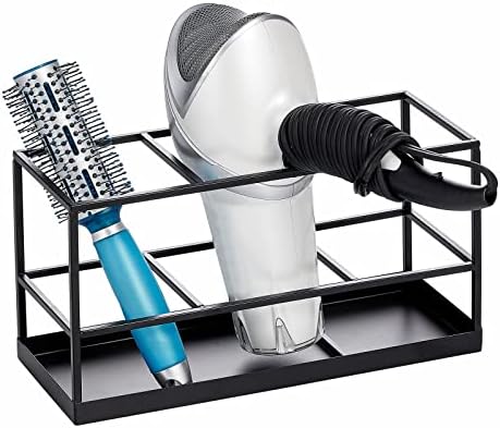 Amazon.com: mDesign Steel Bathroom Countertop Hair Tool Storage ...