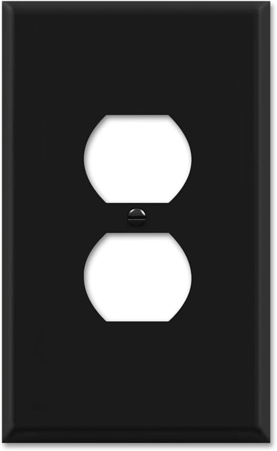 OVERSIZED Metal Outlet Cover, 1 Gang OVERSIZE Electrical Duplex Outlet ...