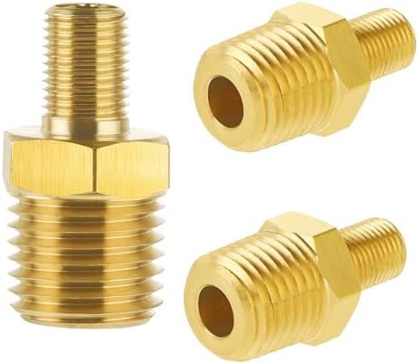 Amazon.com: Hariendny 3 Pcs Brass Air Inflator Adapter 1/4" NPT (M) to ...