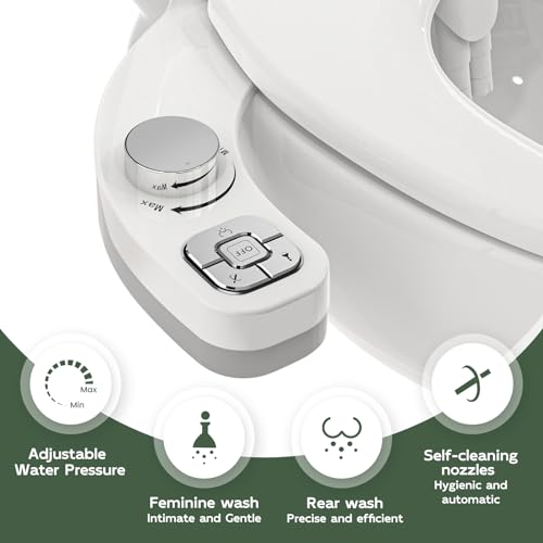 Vantency Bidet Attachment for Toilet, Bidet Insert for Toilet with ...