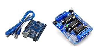 AUTO BOTIX UNO R3 CH340 ATmega328P Compatible with Arduino UNO With USB Cable Black/Blue And ...