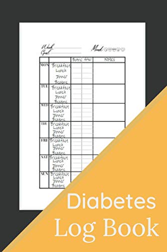 Diabetes Log Book: Diabetic Logbook Lined Journal Notebook Glucose ...