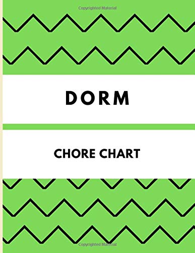 Dorm Chore Chart: Green Students Daily/Weekly Cleaning Checklist |8,5 x ...