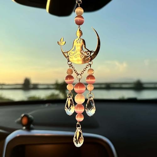 Amazon.com: Hanging Car Charm, Handmade Crystal Window Car Hanging ...