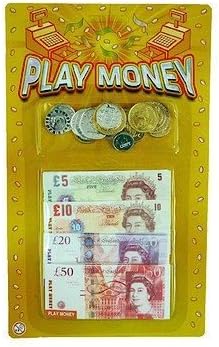 Sterling Play Money Currency for Educational Learning Literacy Numeracy ...