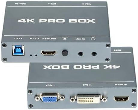 Amazon.com: 4K DVI Video Capture Card,Audio Video HDMI Game Capture,DVI ...