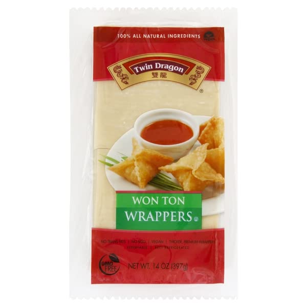 Amazon.com: Twin Dragon, Fortune Won Ton Wrappers, 14 Ounce : Grocery ...