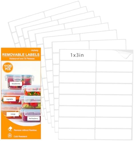 Amazon.com : Joyberg 1120 PCS Removable Freezer Labels for Organizing ...