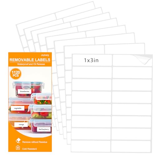 Snapklik.com : 1120 PCS Removable Freezer Labels For Organizing, 1x3 ...