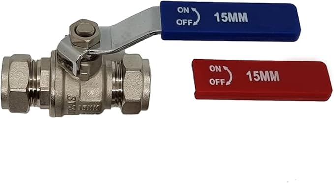 Isolation Valve (15mm) Full Bore Lever Handled Valve Quarter Turn with ...