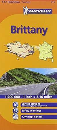 Bretagne: No. 512 (Michelin Regional Maps): Amazon.co.uk: Michelin ...