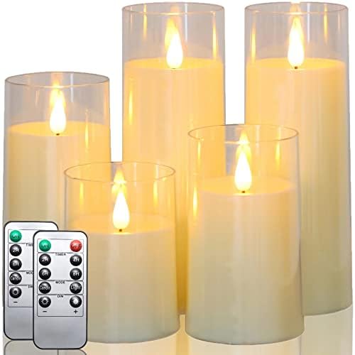 Amazon.com: Fo32won White LED Flameless Battery Operated Candles with ...
