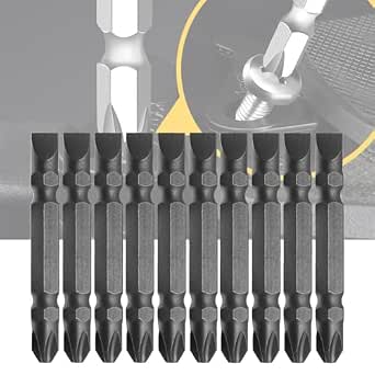 Screwdriver Bits Double Ends plus–minus 1/4′′ Drill Bits pH2 Hand Tool ...