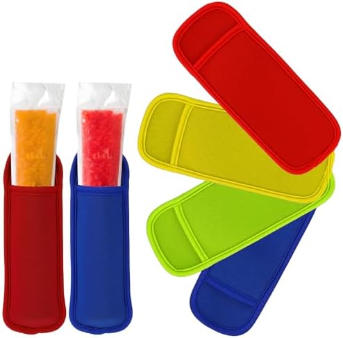 Amazon.com: 4 PCS Reusable Ice Stick Sleeves for Freezer Ice Holder for ...