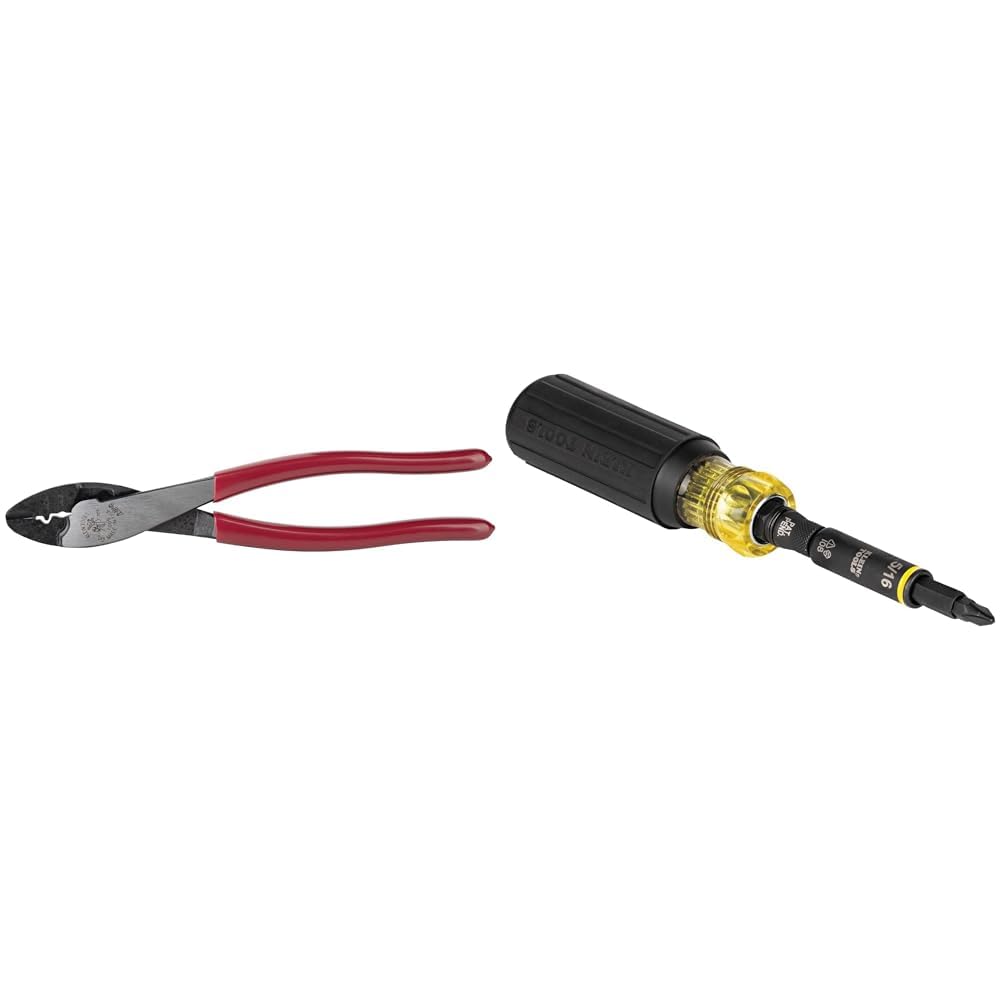 Klein Tools 1005 Cutting/Crimping Tool for 10-22 AWG Terminals and ...