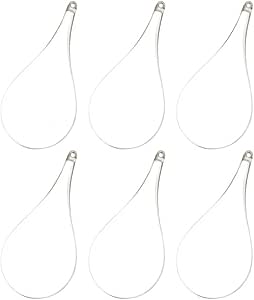 Amazon.com: Yardwe 6pcs Drop Shaped Decorative Ball Clear Plastic ...