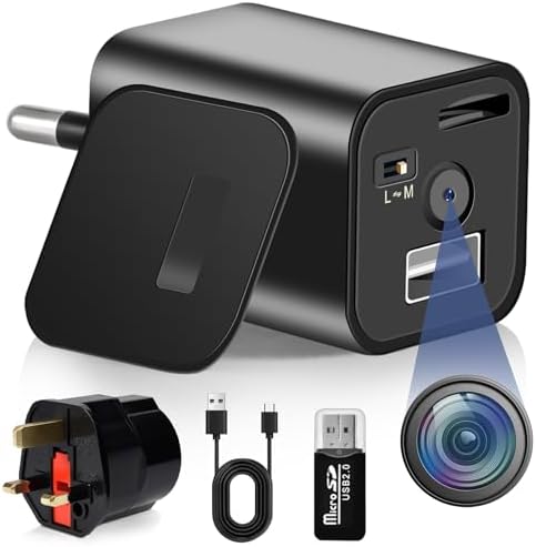 LILICAM Hidden Camera Charger, Mini Spy Camera with Motion Detection ...