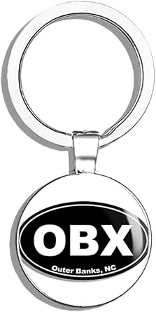 Amazon.com: PRS Vinyl OVAL Black OBX Outer Banks NC - north carolina ...