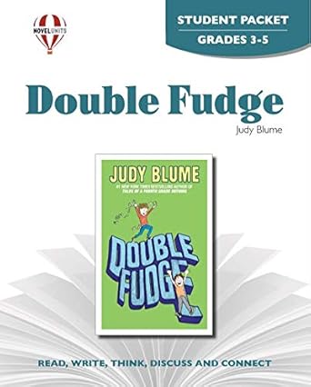 Double Fudge - Student Packet by Novel Units: Novel Units ...