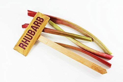 Amazon.com: RHUBARB Garden Sign, Painted & Oil Sealed Cedar Wood: Hand ...