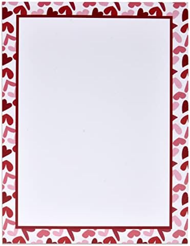 Amazon.com : Gift Boutique - 100 Valentines Day Stationary Paper 8.5" X ...