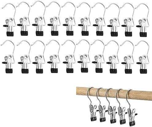 Laundry Hanging Hooks,20Pcs Portable Laundry Hook Boot Clips No-slip ...