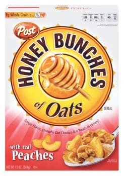 Amazon.com: Post Honey Bunches Of Oats with Real Peaches Cereal 14.5 oz ...