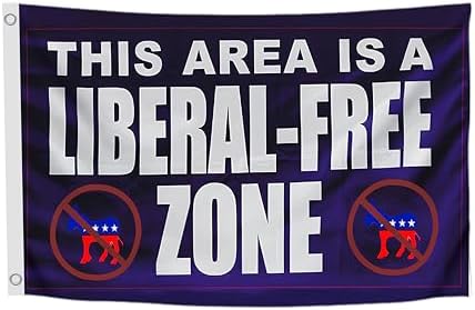 Amazon.com : This Area Is a Liberal Free Zone - Anti Conservative Yard ...