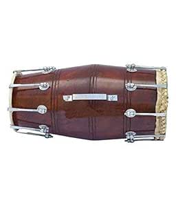 SAI MUSICAL Professional Wooden Handmade Dholak with Nut Bolt, Dholki ...