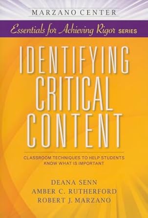 Identifying Critical Content: Classroom Techniques to Help Students ...