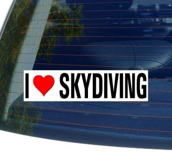 Amazon.com: I Love Heart SKYDIVING - Window Bumper Sticker : Automotive
