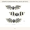 Amazon.com: MACKENZIE-CHILDS Mini Courtly Check Wall Bats, Indoor ...