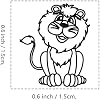Amazon.com: Cute Lion Rubber Stamp, 3/5 Inch Small Mini Stamp for ...