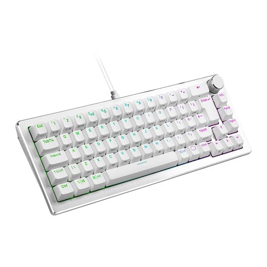 Cooler Master CK720 65% Hot-Swappable Mechanical White/Silver Gaming ...