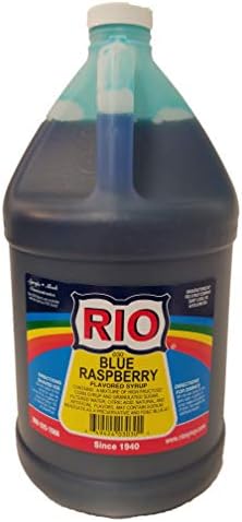 Amazon.com: Premium Blue Raspberry Flavored Snow Cone Syrup, 1 Gallon ...