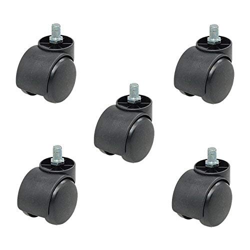 Snapklik.com : 2" Dia Stem Twin Wheel Chair Rotate Caster Replacement ...