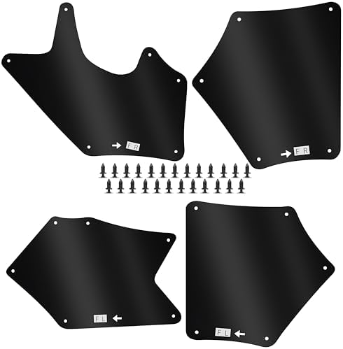 Amazon.com: HECASA Front Splash Guards Fender Liner Shields w/Clips ...