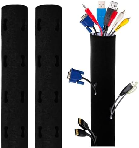 FLORICAN Cable Organiser Manager Cord Management System Sleeve for TV ...