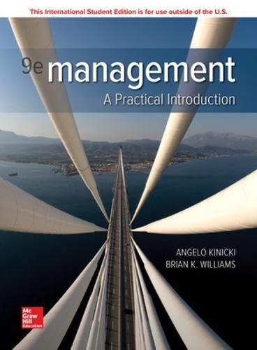 Management: Kinicki, Angelo, Williams, Brian: 9781260569964: Amazon.com ...