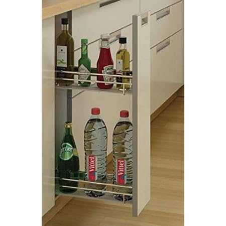 Hettich 9191703 Steel Bottle Pull Out Stand (Silver) : Amazon.in: Home Improvement