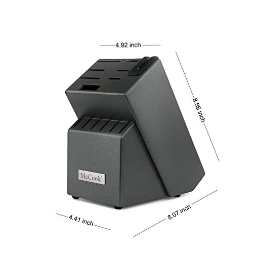 McCook MC39 14 Pieces Full Tang Triple Rivet Kitchen Knife Block Set ...